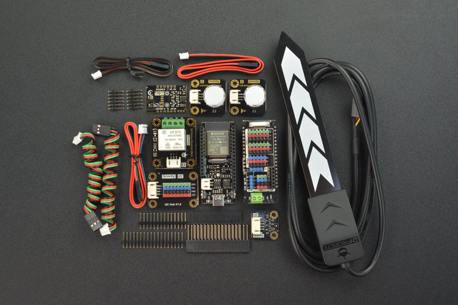 Buy Hackster And Dfrobot Eedu Enviromental Sensor Kit Esp32 Df Tem2022c En 1 Dfrobot