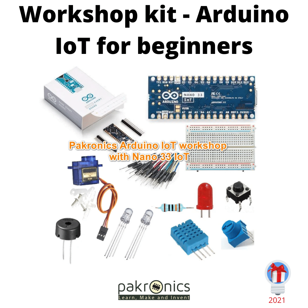 Buy Workshop Kit Arduino Iot For Beginners Pakr K1197 Pakronics Bundle