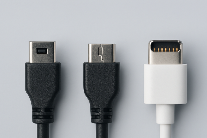 The Differences Between Mini USB, Micro USB, and USB-C