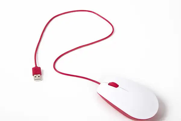 Buy Raspberry Pi® Mouse - Red and White RPI-SC0442 RaspberryPi