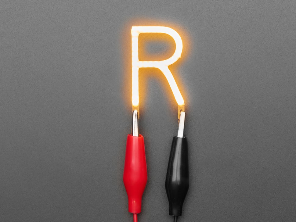 Buy Alphabet LED Filament - Warm White Letter "R" ADA6209 Adafruit
