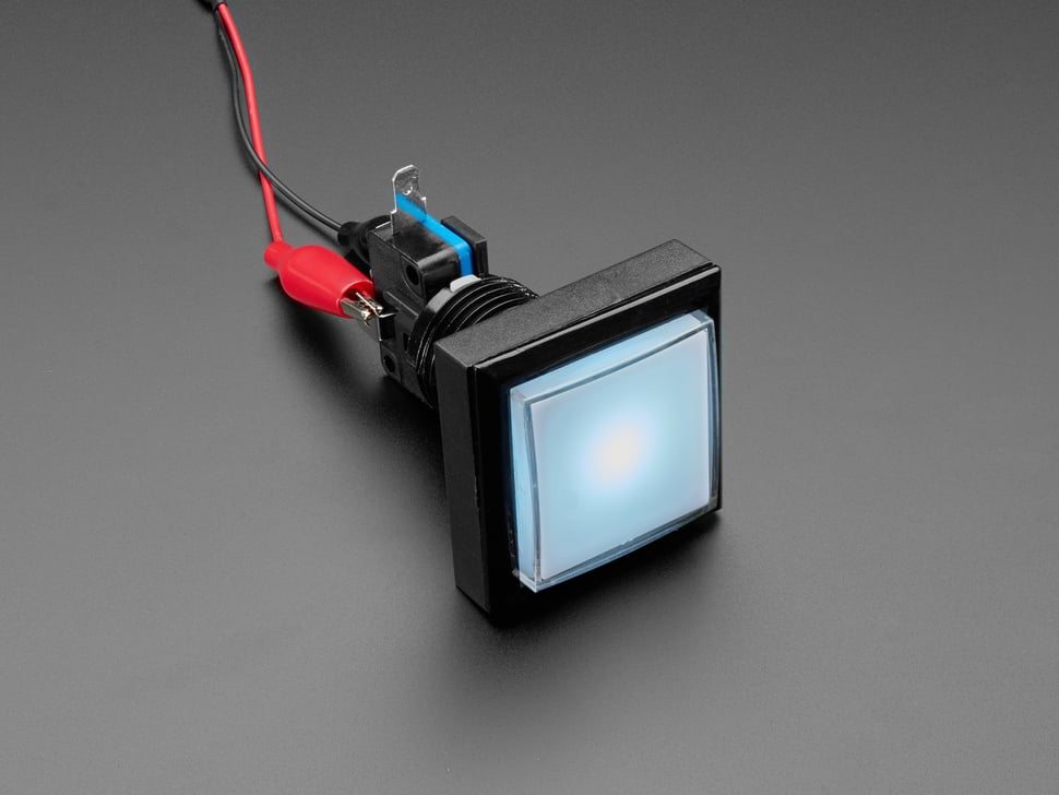 Buy LED Illuminated Push Button - 44mm Square ADA6274 Adafruit