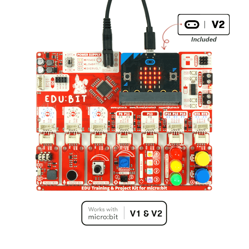 Buy EDU:BIT Training & Project Kit with micro:bit PAKR-K1284 Pakronics ...