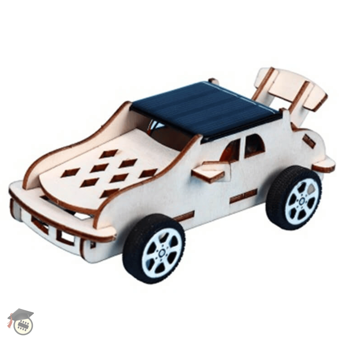 Buy DIY - Wooden Solar Powered Car PAKR-A0457 Pakronics