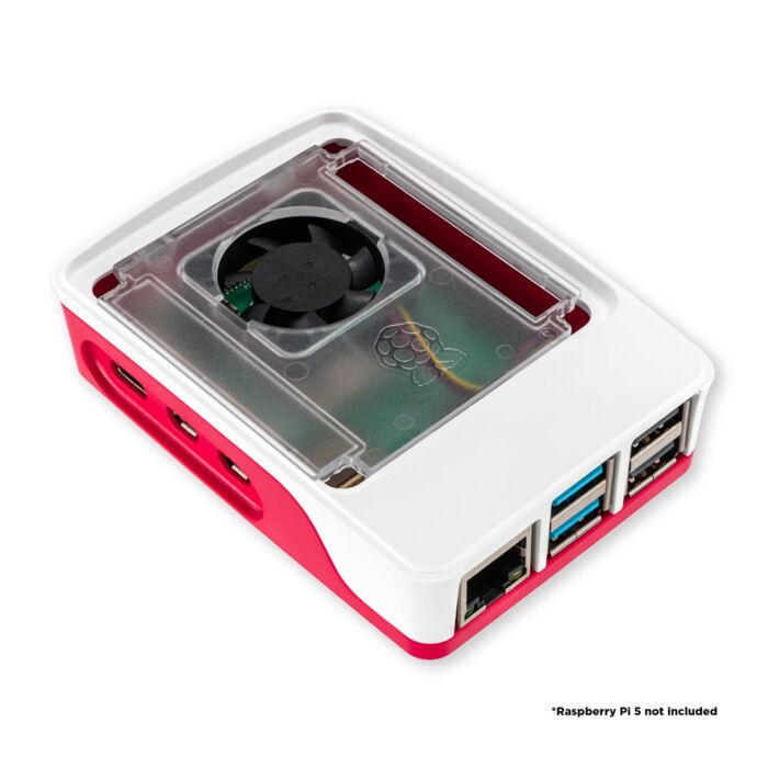 Buy Raspberry Pi 5 Case - Red and White | Pakronics | RPI-SC1159 ...