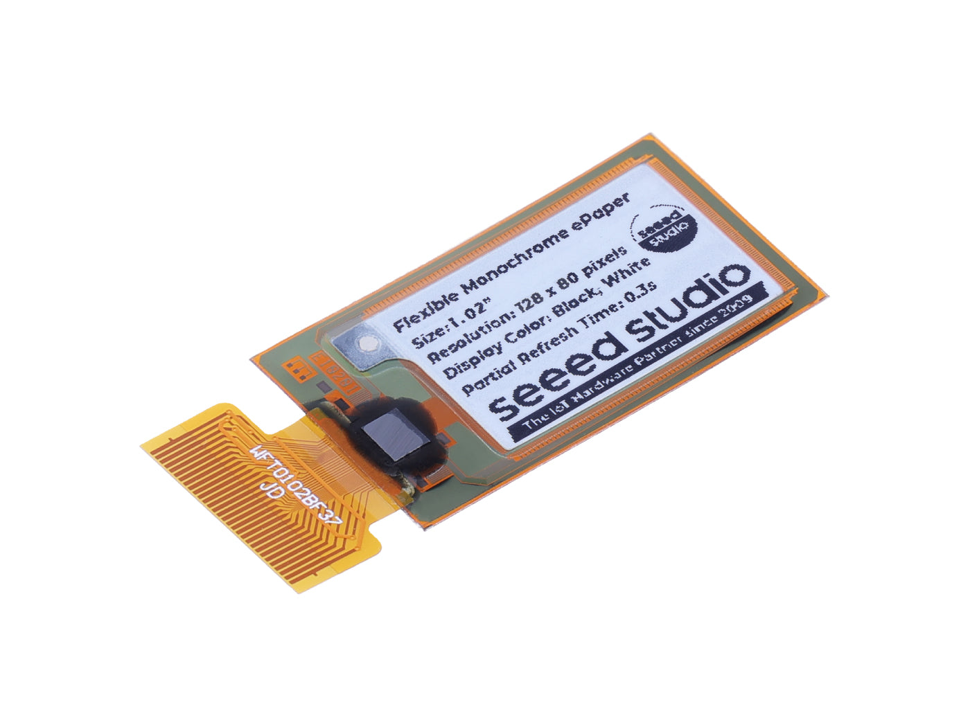 Buy 1.02" Flexible Monochrome ePaper Display with 128x80 Pixels ...