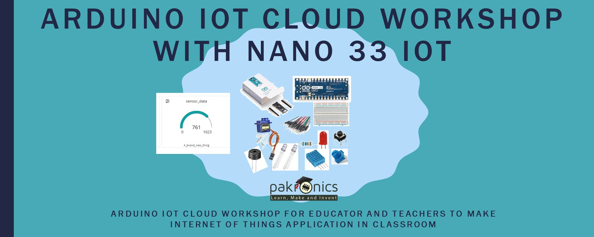 Buy Pakronics Arduino IoT cloud workshop with Nano 33 IoT STEAM-0015 ...