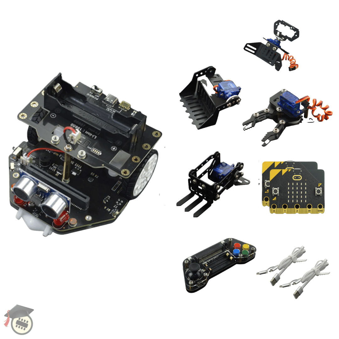 Buy micro:Maqueen Plus V2 (18650 Battery) with Mechanic, micro:bit V2 ...